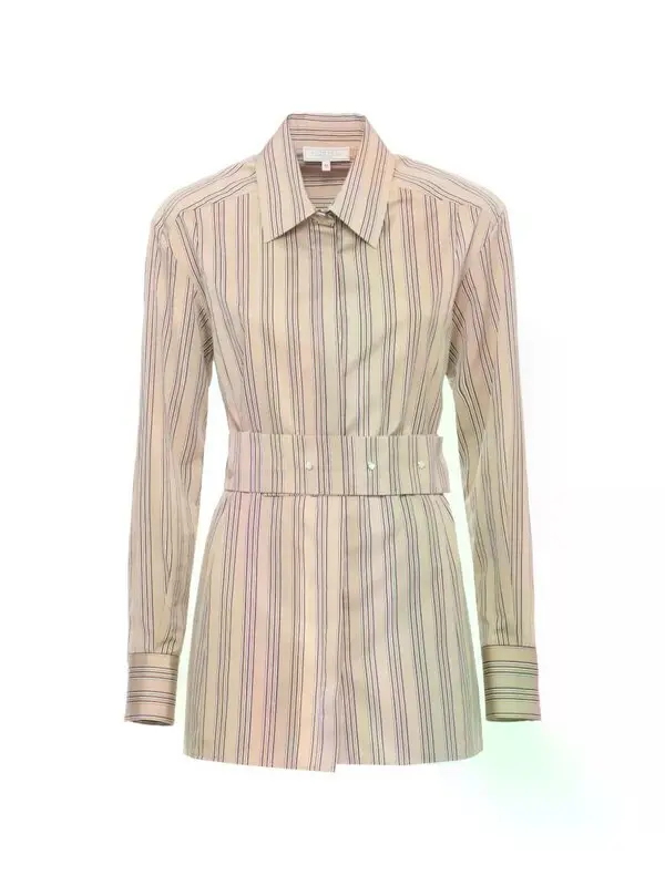 Antonelli Firenze Striped Belted Shirt