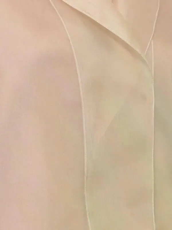 Antonelli Firenze Emma Sheer Silk Jacket - Neutrals