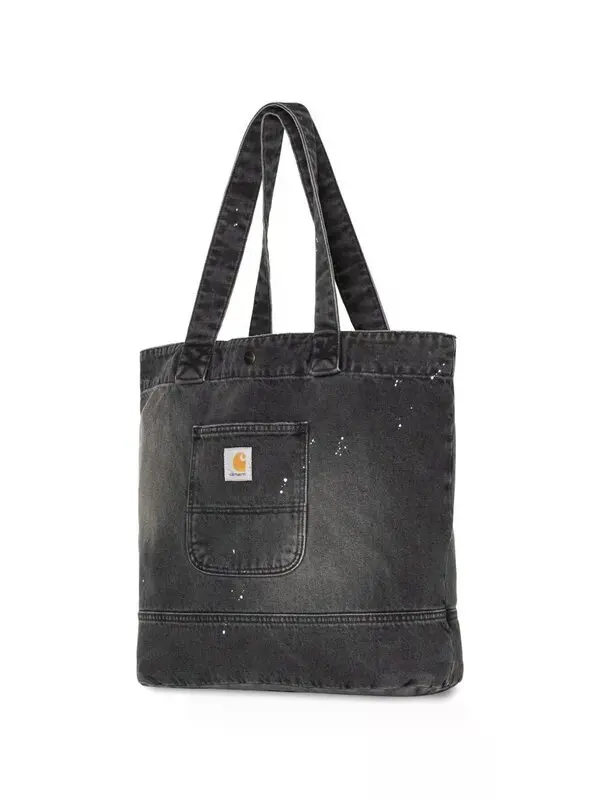 Carhartt Work In Progress Paint-splatter Denim Tote Bag