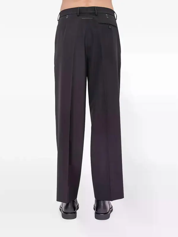 MAISON MARGIELA Stapled Pleated Wool Trousers