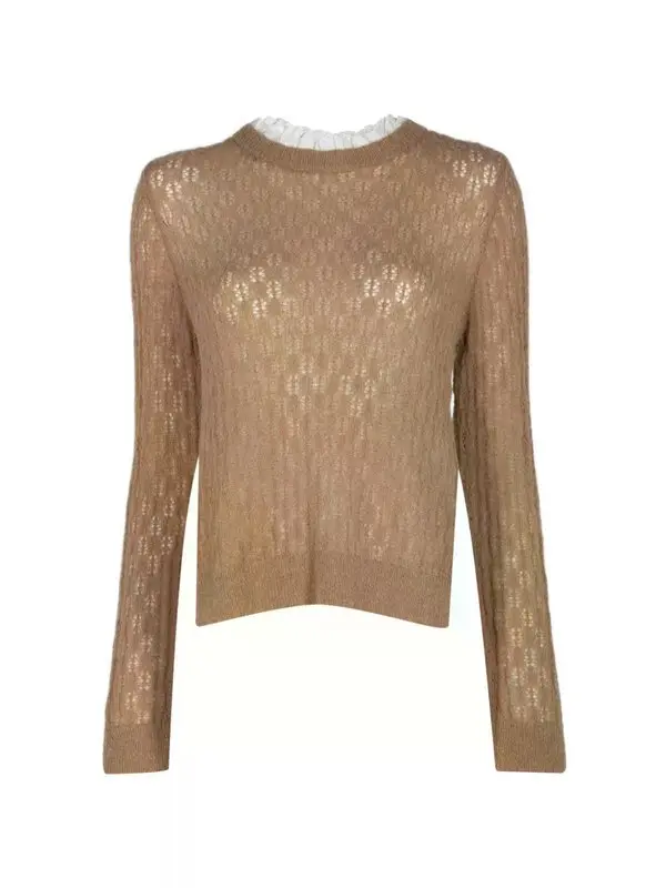 Sea Contrast-back Sweater