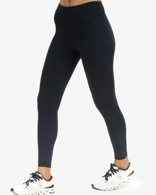 BLOQUV Compression Long Leggings - Black