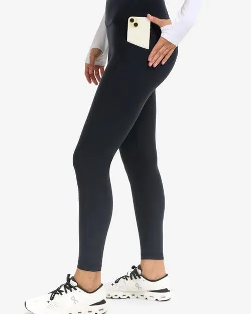 BLOQUV Compression Long Leggings - Black