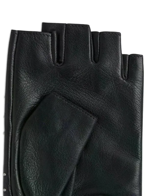 Karl Lagerfeld Studded Fingerless Gloves