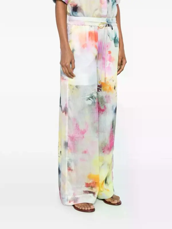 Aje Floral Print Trousers