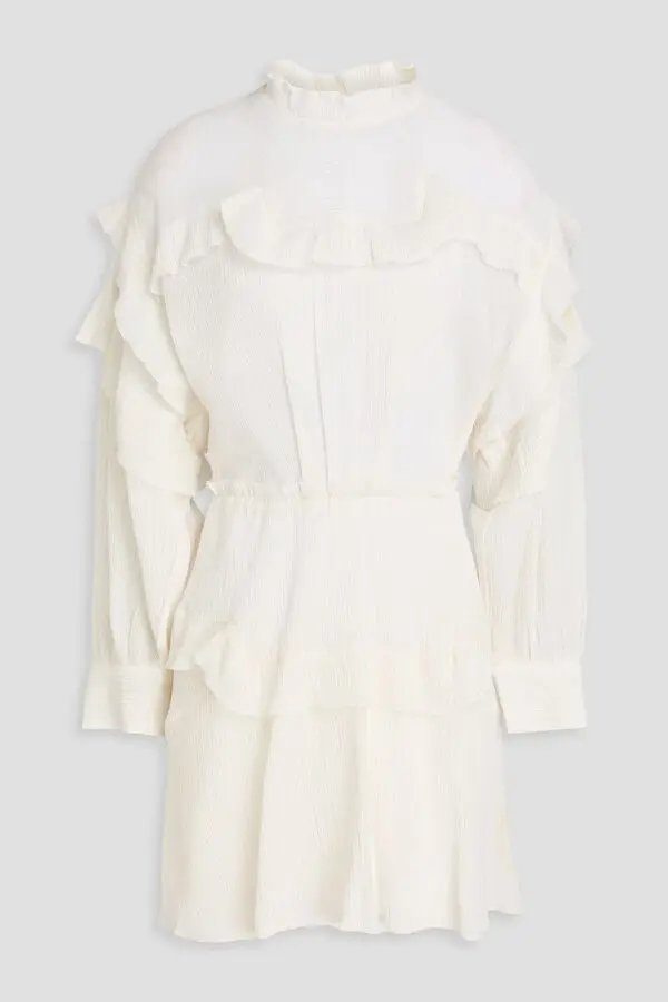 Isabel Marant Étoile Ruffled Metallic Cotton-blend Mini Dress