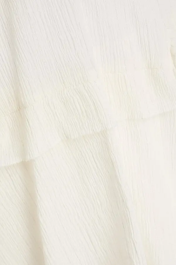 Isabel Marant Étoile Ruffled Metallic Cotton-blend Mini Dress