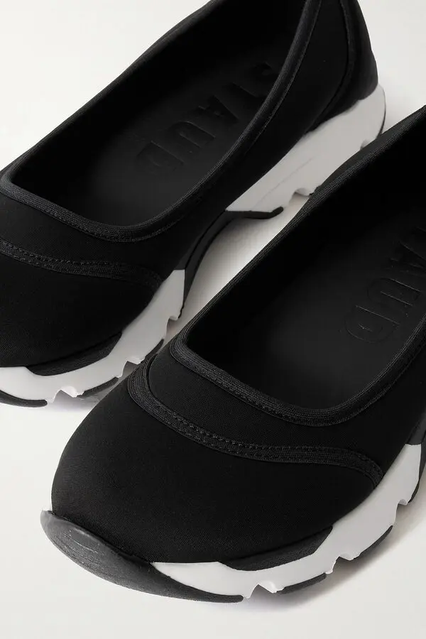 Staud Gino Paneled Neoprene Ballet Flats