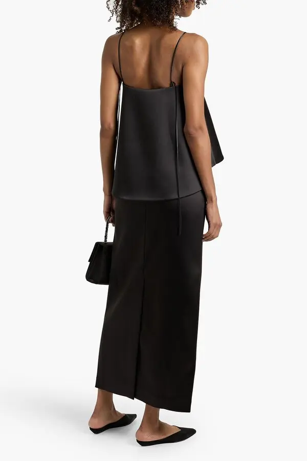 RÓHE Satin Maxi Skirt With Back Slit