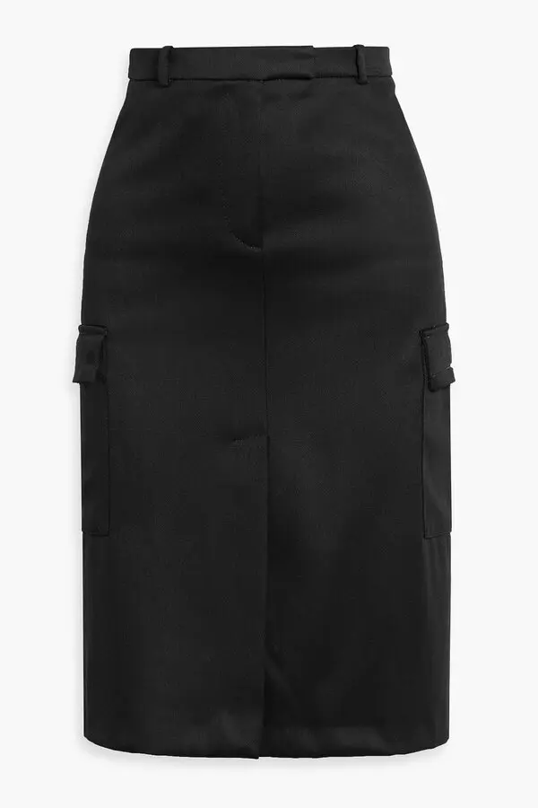 Loulou De Saison Jasper Woolblend Twill Skirt - Black