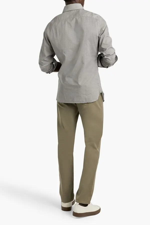 TOM FORD Polkadot Cotton Shirt - Gray