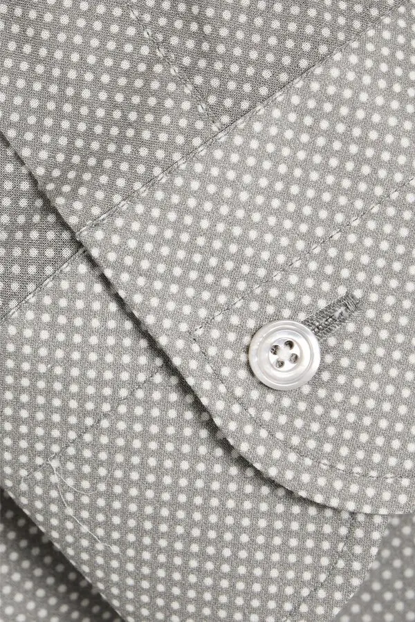 TOM FORD Polkadot Cotton Shirt - Gray