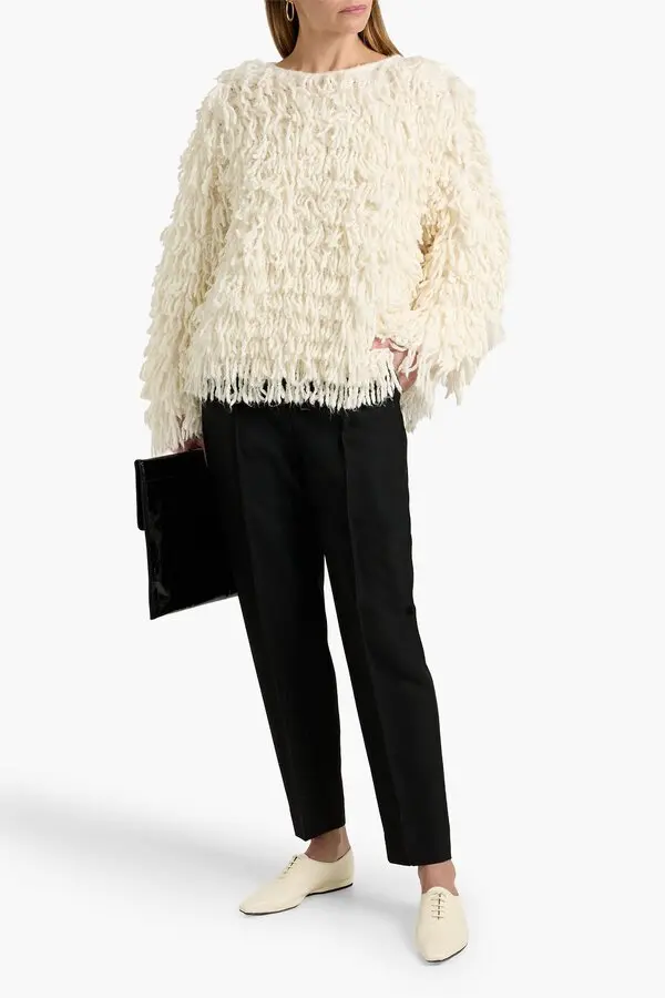 Loulou De Saison Gabin Fringed Wool-blend Sweater