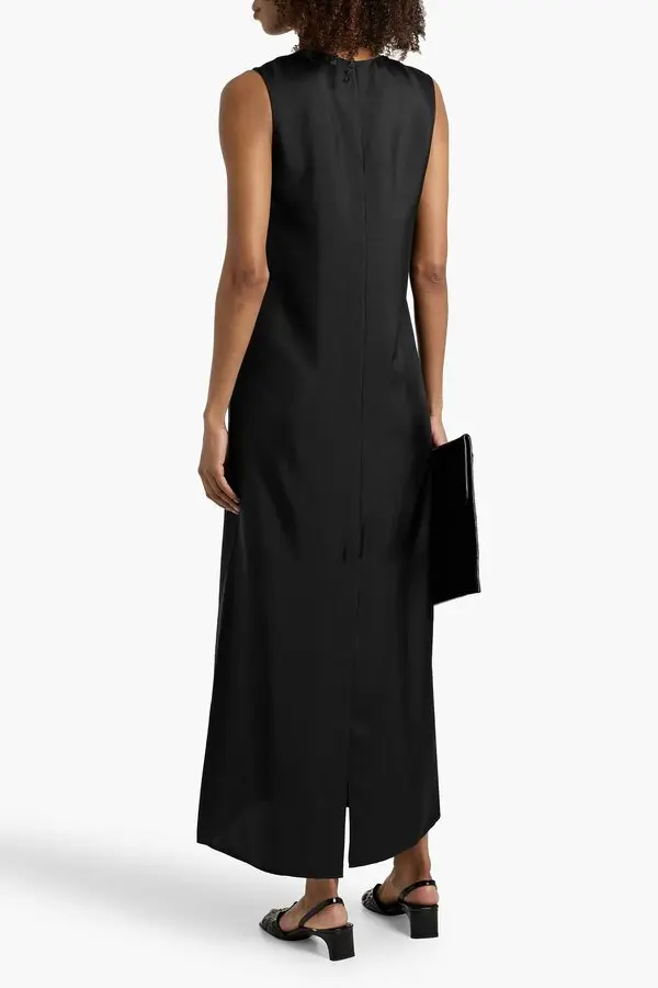 RÓHE Silk-satin Maxi Dress With Back Slit