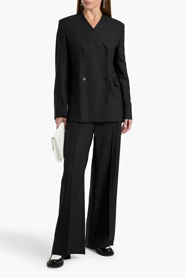 Loulou De Saison Double-breasted Twill Blazer