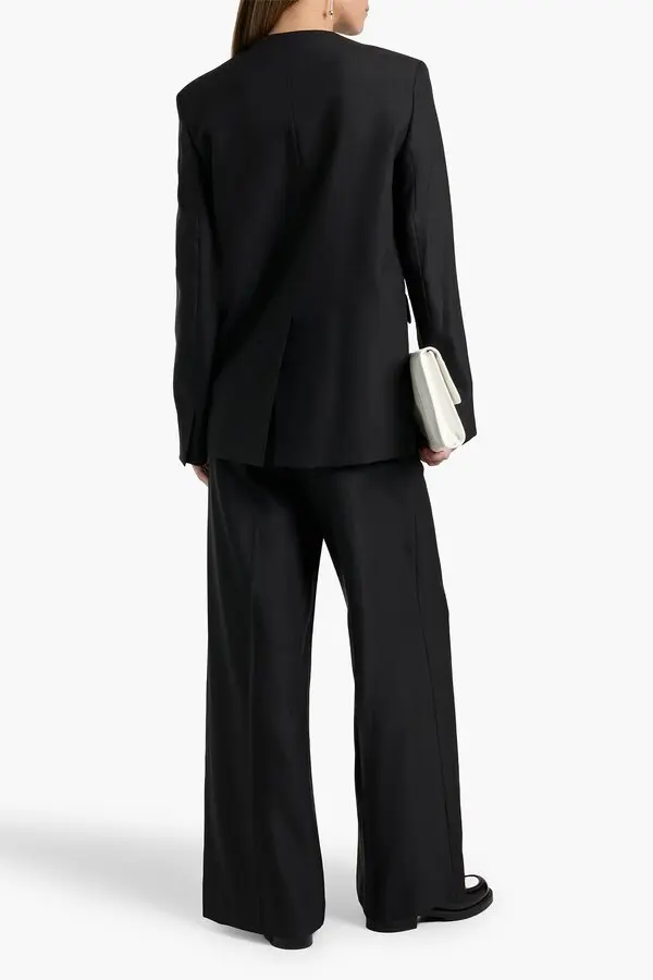 Loulou De Saison Double-breasted Twill Blazer