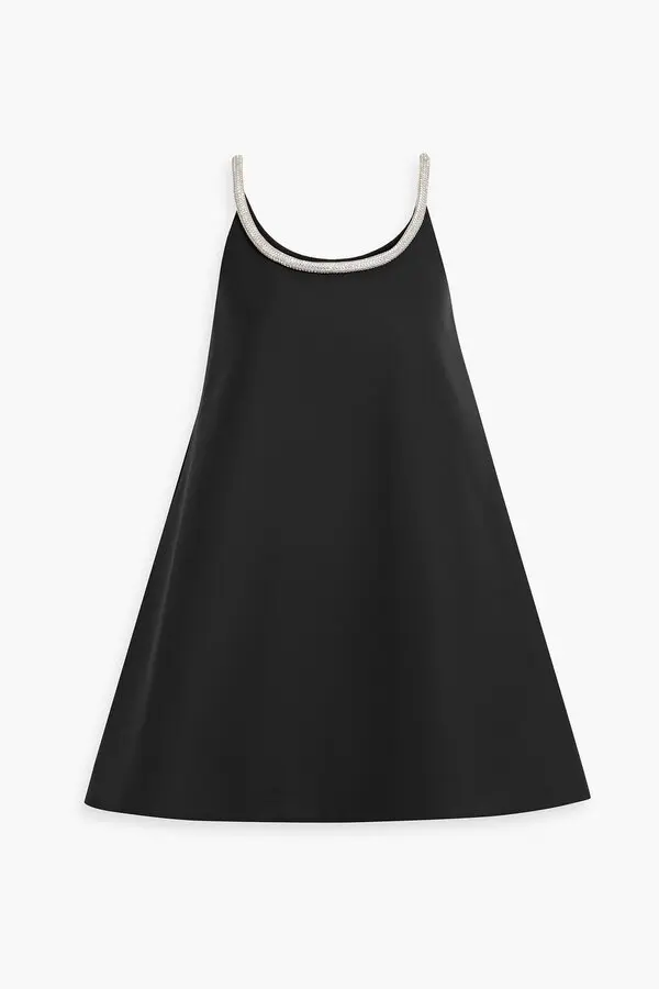 RÓHE Crystal-embellished Wool-blend Crepe Mini Dress