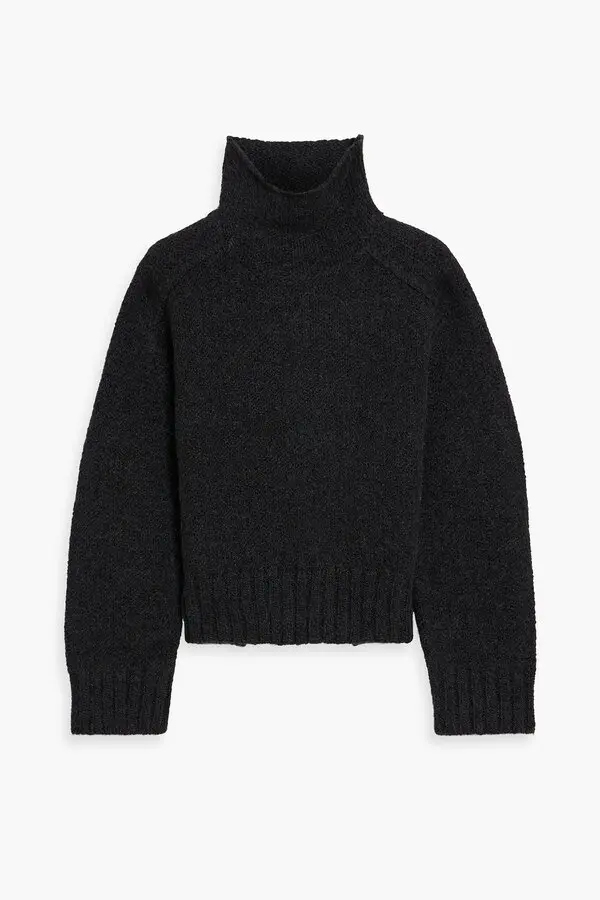 Loulou De Saison Kean Alpaca And Woolblend Turtleneck Sweater - Charcoal