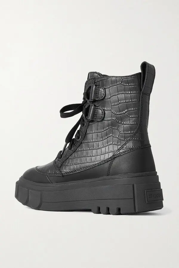 Sorel Caribou Leather Ankle Boots