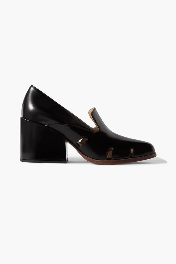 Gabriela Hearst Eliza Cutout Leather Pumps