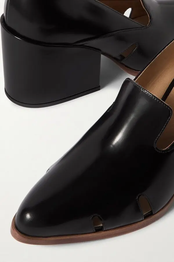 Gabriela Hearst Eliza Cutout Leather Pumps
