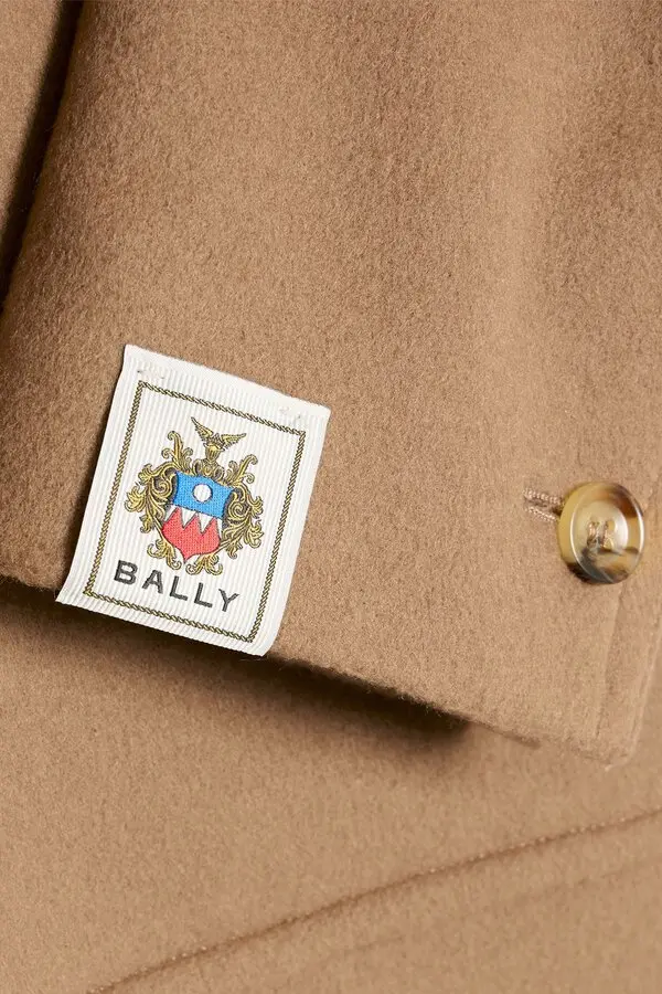 Bally Belted Wool-blend Felt Coat