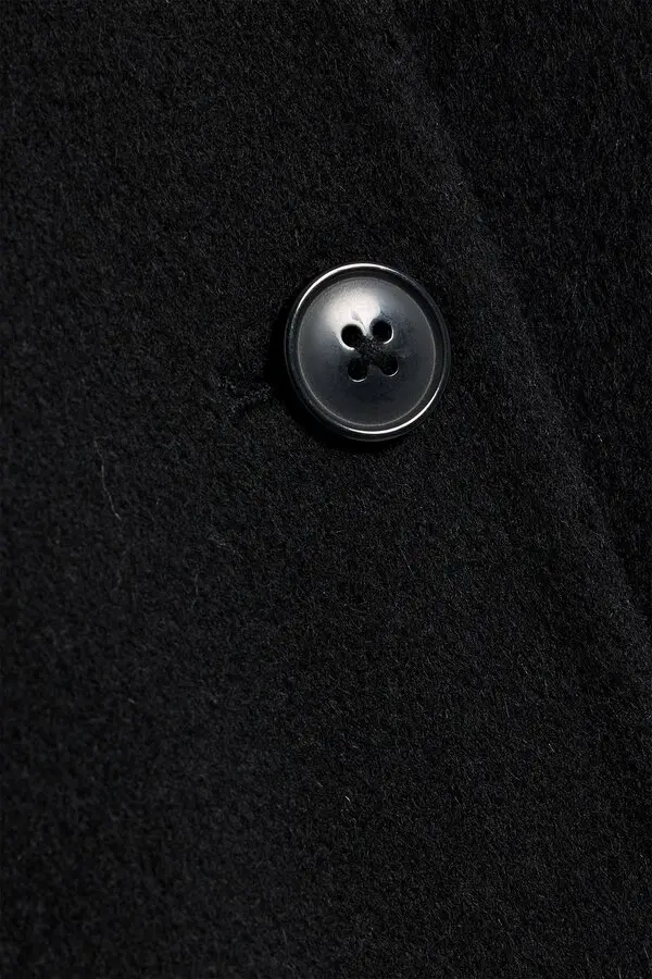 Loulou De Saison Vitto Wool And Cashmere-blend Felt Coat - Black
