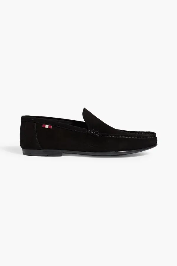 Bally Craxon Suede Loafers - Black