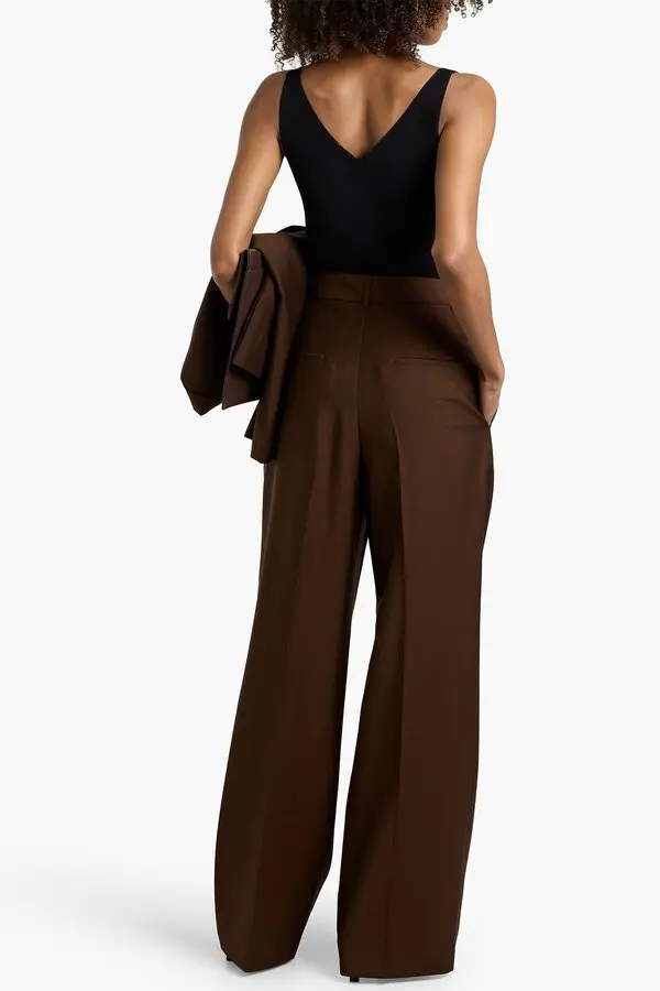RÓHE Wool And Mohair-blend Wide-leg Pants