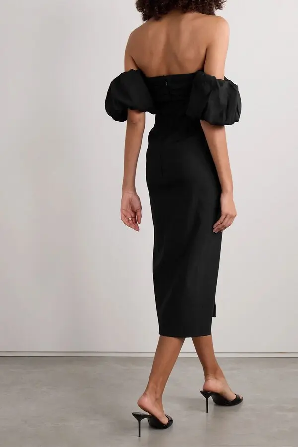 Isabel Marant Étoile Darlena Strapless Gathered Midi Dress