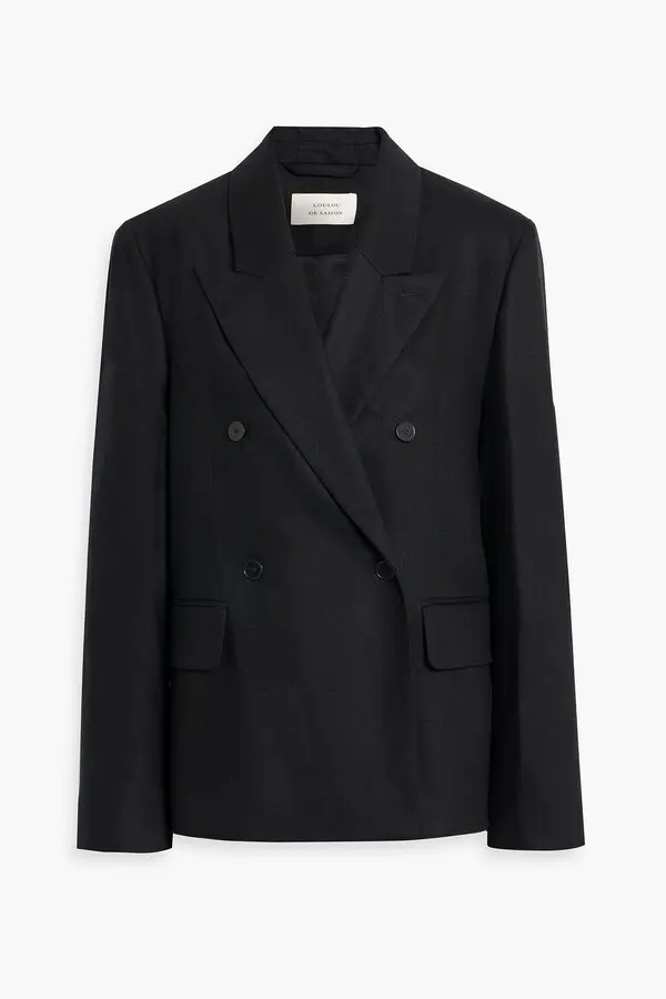 Loulou De Saison Gina Double-breasted Wool-blend Blazer