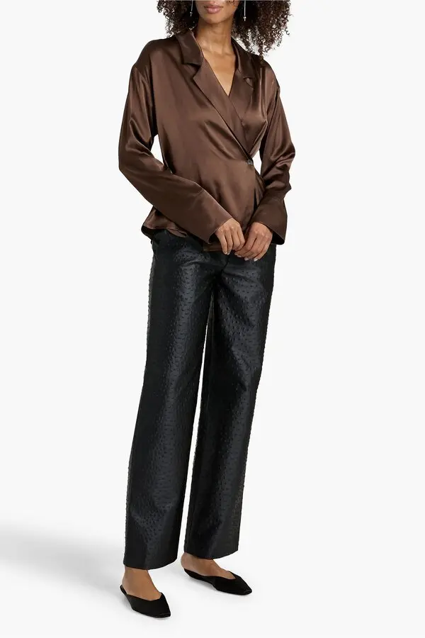 RÓHE Cloqué Straight-leg Pants