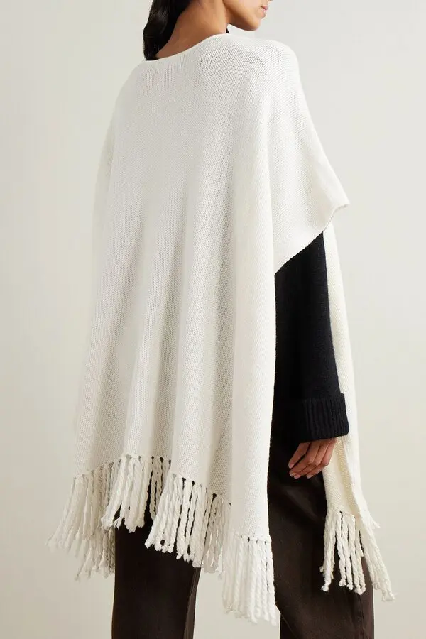 Arch4 Jules Fringed Cashmere Poncho