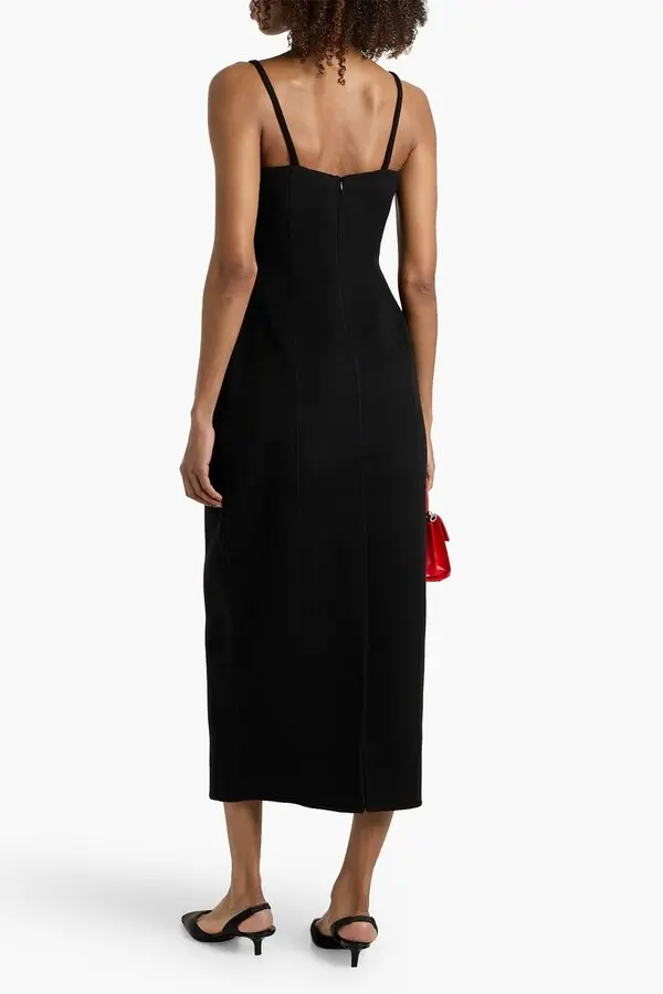 RÓHE Wool-felt Midi Dress