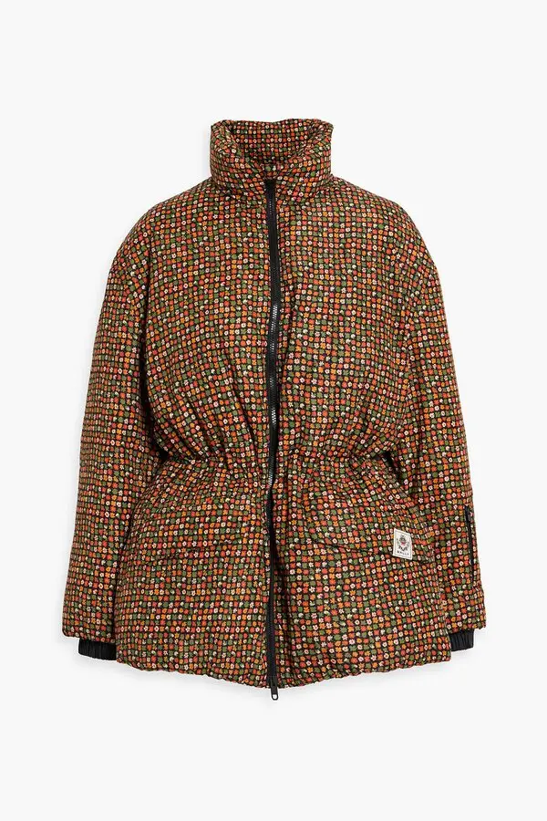 Bally Floral Print Shell Peplum Jacket