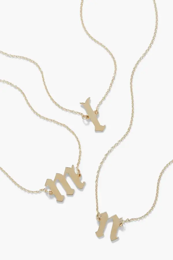 THE M JEWELERS 10 Karat Single Letter Choker - Gold
