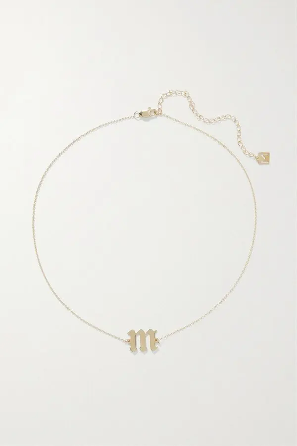 THE M JEWELERS 10 Karat Single Letter Choker