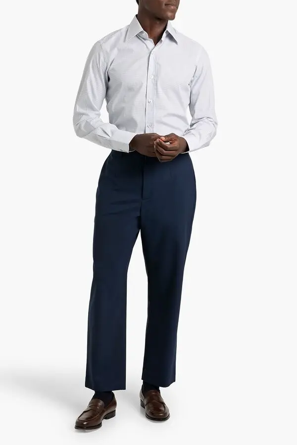 TOM FORD Checked Cottonpoplin Shirt