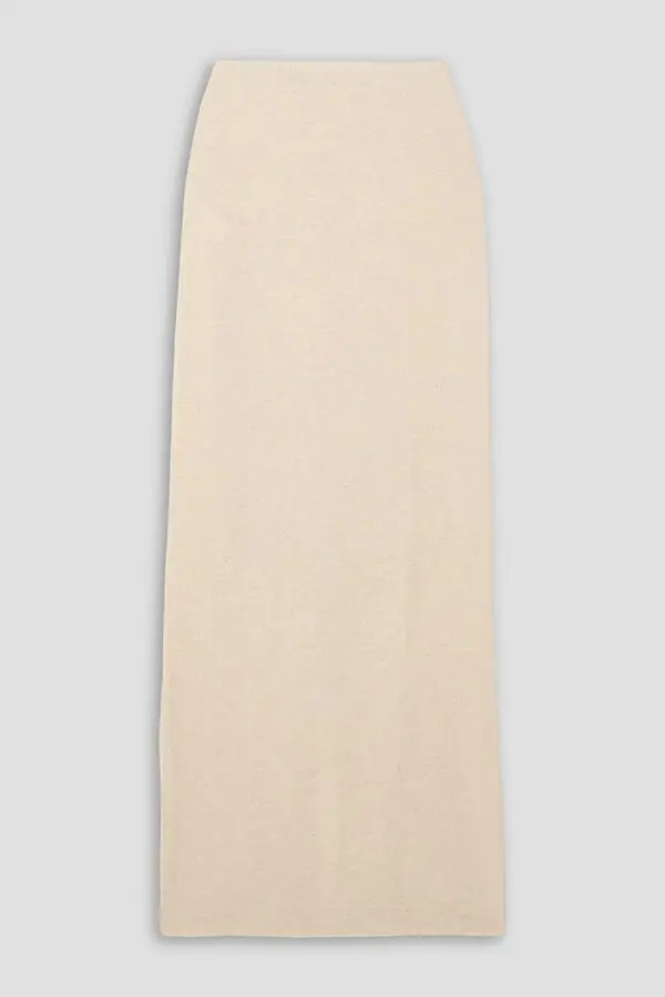 Eterne Cashmere Maxi Skirt - Ivory