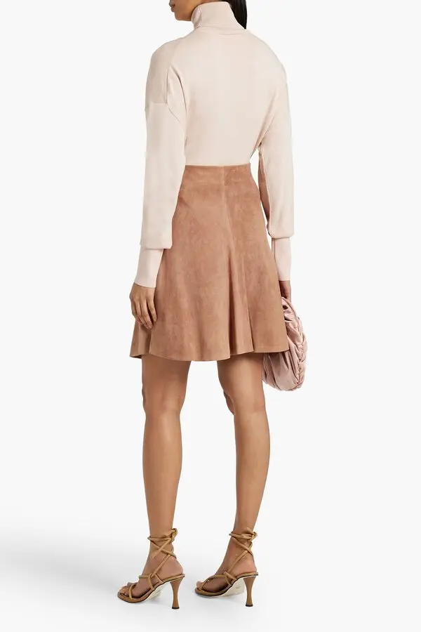 Brunello Cucinelli Suede Mini Skirt