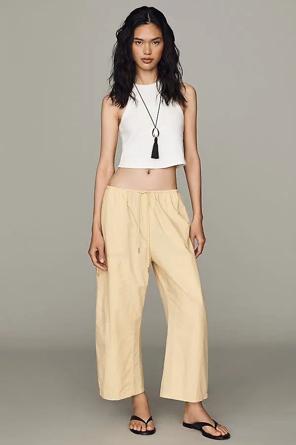 PISTOLA Theo Drawstring Poplin Pants
