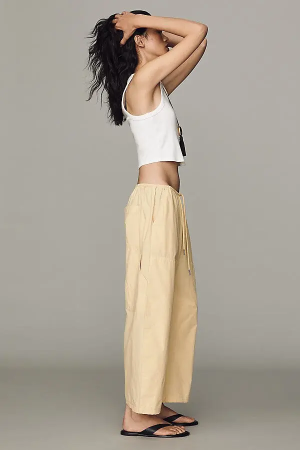 PISTOLA Theo Drawstring Poplin Pants