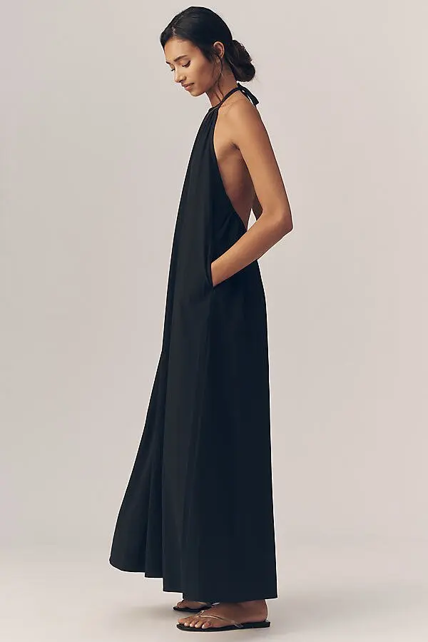 Beyond Yoga Go With The Flow Halter Maxi Dress