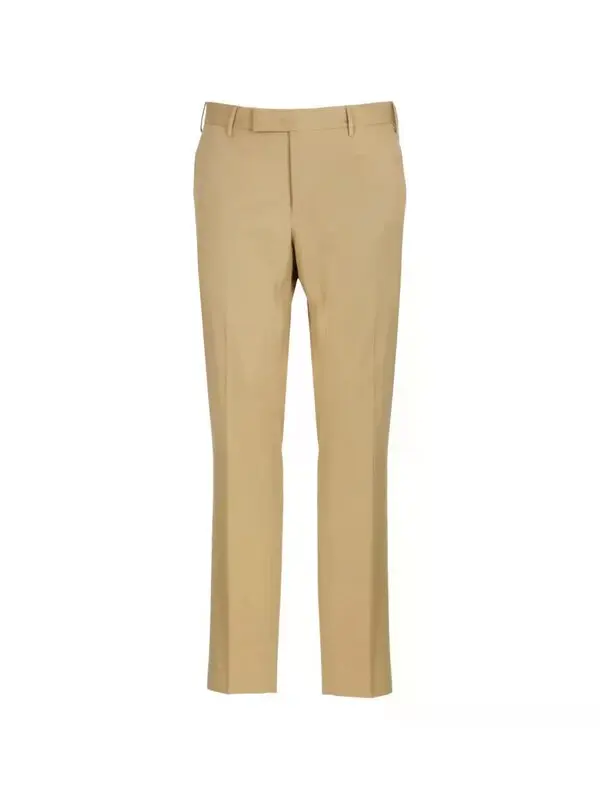 PT TORINO Tailored Trousers With Pressed Crease - Neutrals