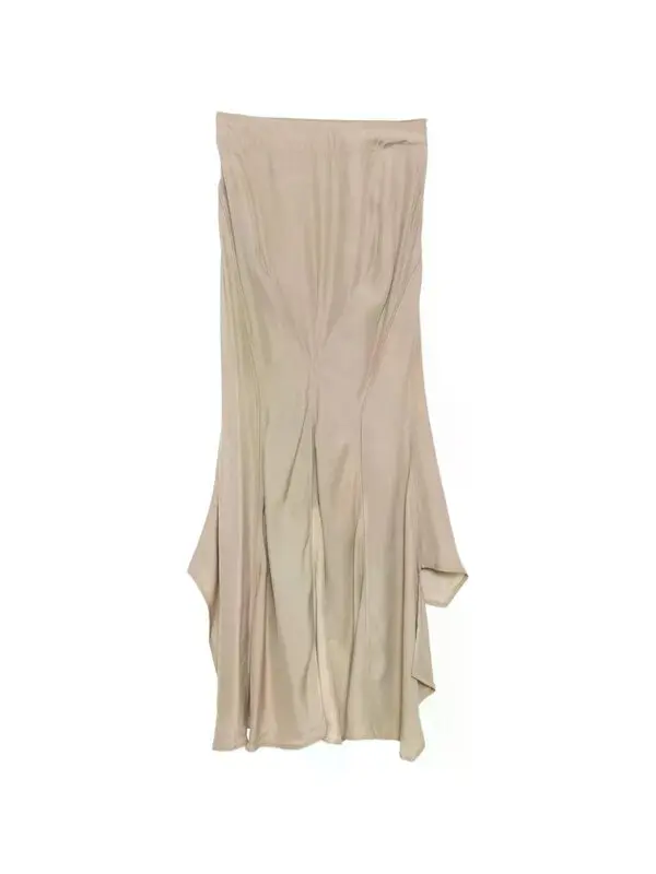 YEHUAFAN Draped Panelled Skirt