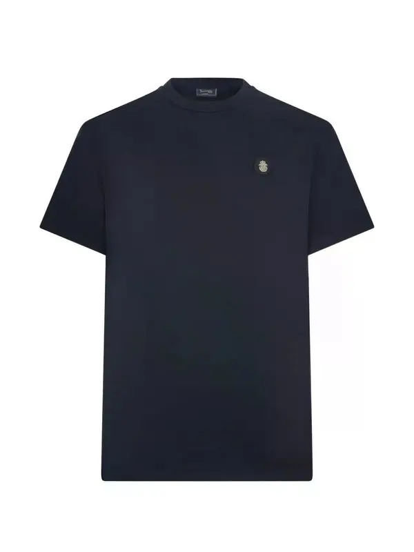 BILLIONAIRE Logo-patch T-shirt - Blue