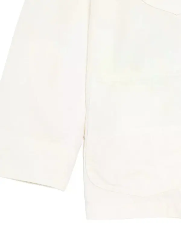 Auralee Oxford-weave Work Jacket - Neutrals