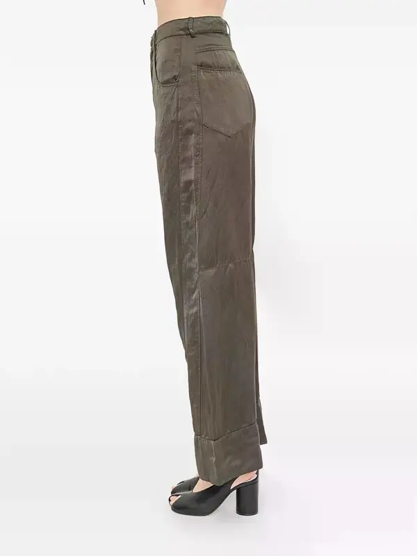 Andrea Ya'aqov High-cuff Wide-leg Trousers
