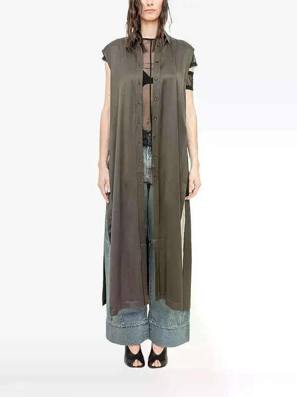 Andrea Ya'aqov Side-slit Sleeveless Shirt
