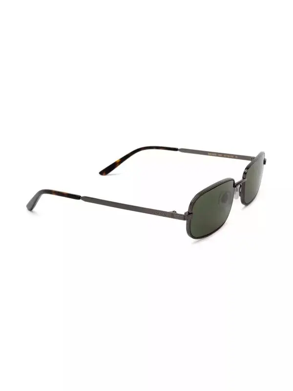 Gucci Rectangle-frame Metal Sunglasses - Grey